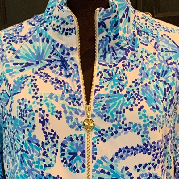 Lilly Pulitzer | Tops | Lilly Pulitzer Skipper Popover Turquoise Oasis ...